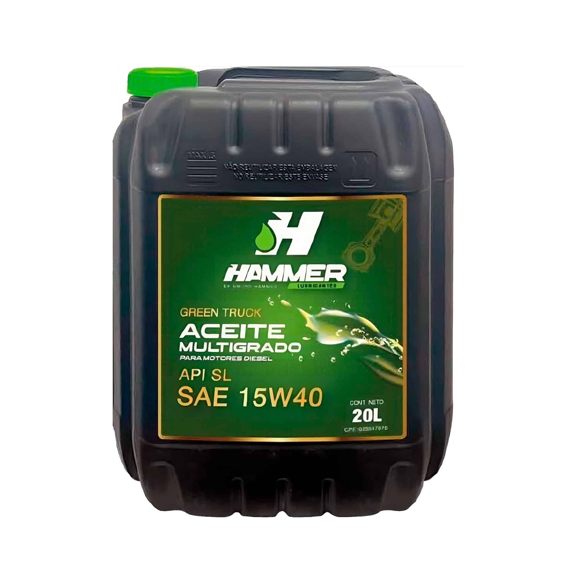 Aceite Mineral Multigrado Hammer Automotriz Sae 15W40 Diesel Green ...