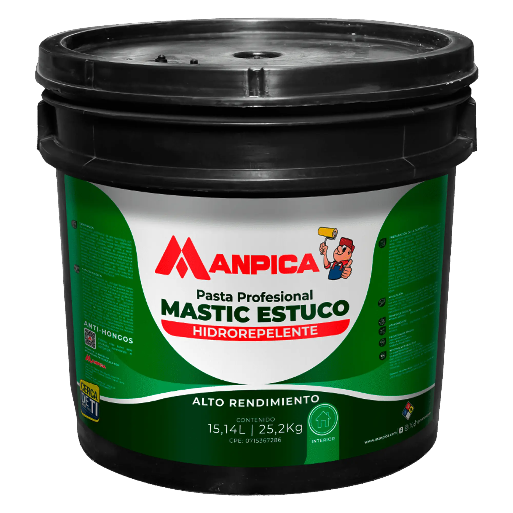 Mastique Pasta Profesional Mastic Estuco Hidrorepelente Manpica 4 ...